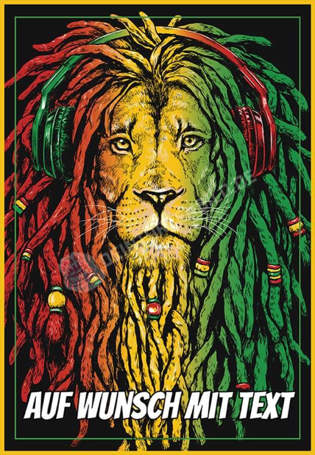 Motif: Rastafari Lion Jamaica by Deintortenbild – Cake topper To